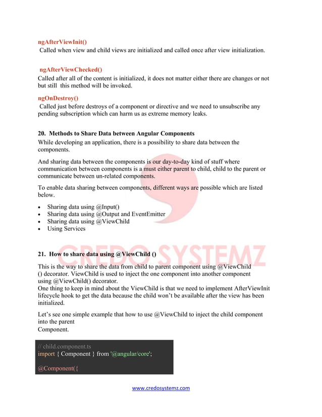 Angular Interview Questions-PDF.pdf | Web Development | Internet