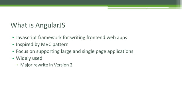 Angular js 1.0-fundamentals | PPT