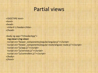 Angular js | PPTX | Web Development | Internet