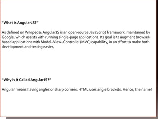 Angular js | PPT