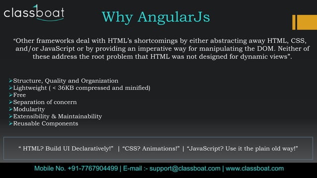 Angular Js Classes In Pune Ppt 