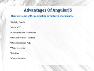 AngularJS – What, Why, Advantages and Disadvantages | PPT