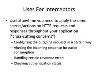AngularJS $http Interceptors (Explanation and Examples) | PPTX
