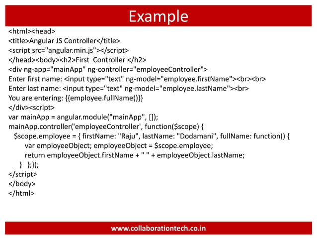 Introduction to AngularJS Framework | PPT Introduction to AngularJS Framework | PPT