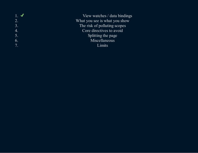 AngularJS - Overcoming performance issues. Limits. | PPT