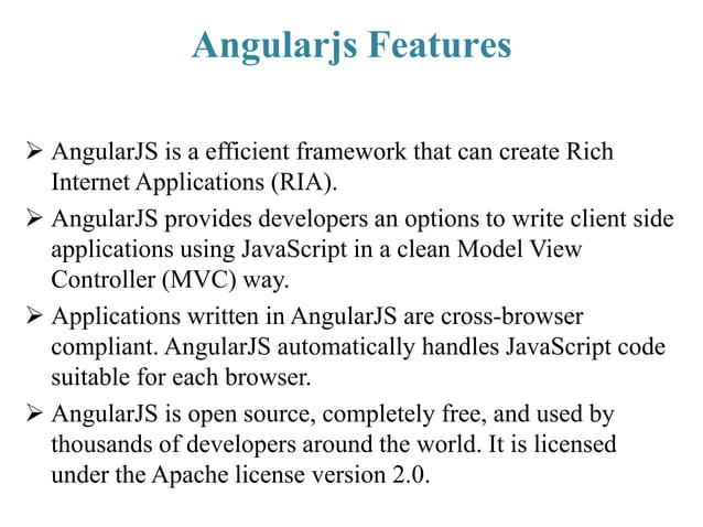 Angularjs overview | PPT Angularjs overview | PPT
