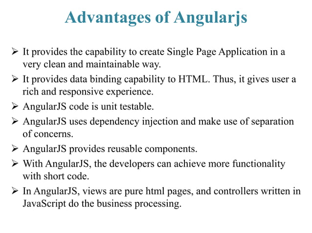 Angularjs overview | PPT Angularjs overview | PPT