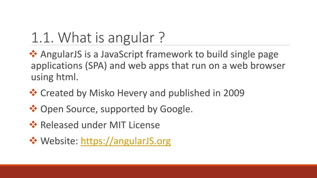 AngularJS: Overview & Key Features | PPT AngularJS: Overview & Key Features | PPT