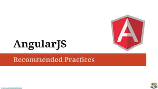 Angular js recommended practices - mini | PDF