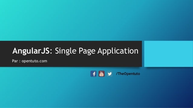Angularjs Single Page Application Application Monopage