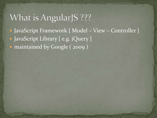 Angular js 101 | PPT