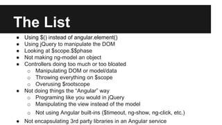 Angularjs Anti-patterns | PPT