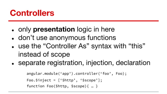 Angularjs Application Architecture Ppt