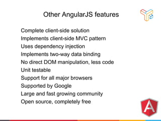 Dive into AngularJS and directives | PPT