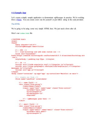 Angular js form validation with ngmessages shashi-19-7-16 | DOCX