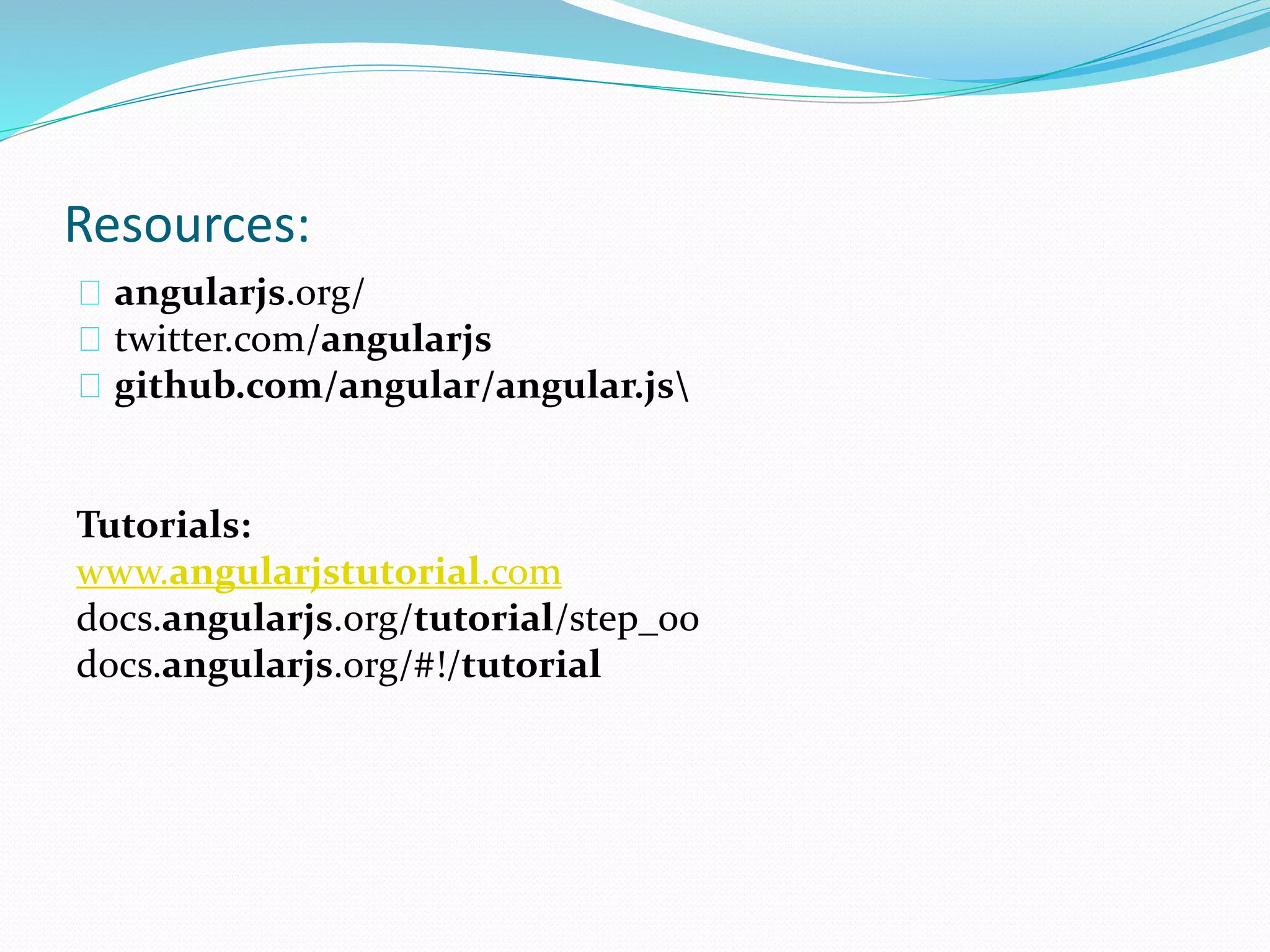 Angular Js Introduction Ppt