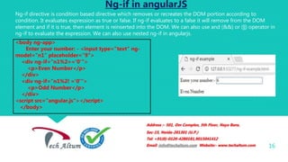 Tech Altum :- Angular introduction, Installation and directives | PPTX | Web Development | Internet