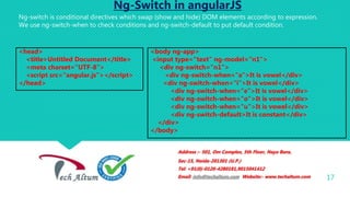 Tech Altum :- Angular introduction, Installation and directives | PPTX | Web Development | Internet