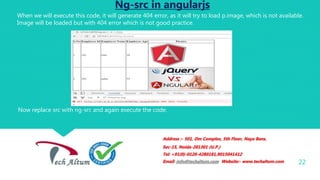 Tech Altum :- Angular introduction, Installation and directives | PPTX | Web Development | Internet