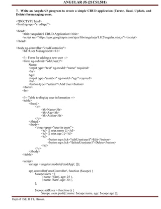 ANGULAR JS LAB MANUAL(final) vtu2021 sch | DOCX