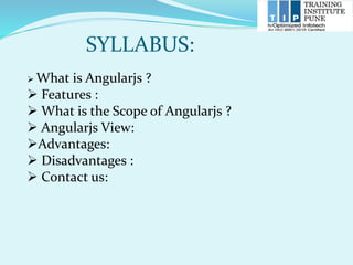 Angularjs 5,6,7 | PPT