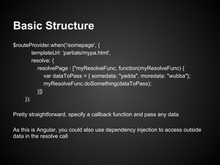 AngularJS preso with directives and route resolve | PPT
