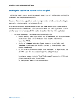 AngularJS Project Setup step-by- step guide - RapidValue Solutions | PDF