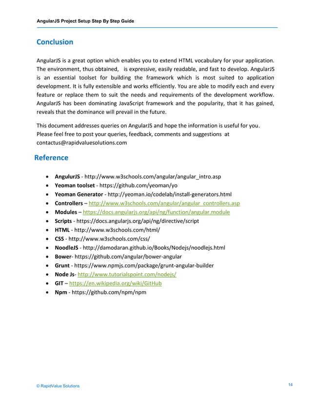 Angularjs Project Setup Step By Step Guide Rapidvalue Solutions Pdf