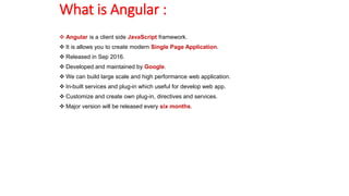 Angular kickstart slideshare | PPT