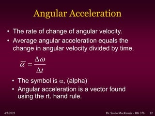 Average Angular Acceleration