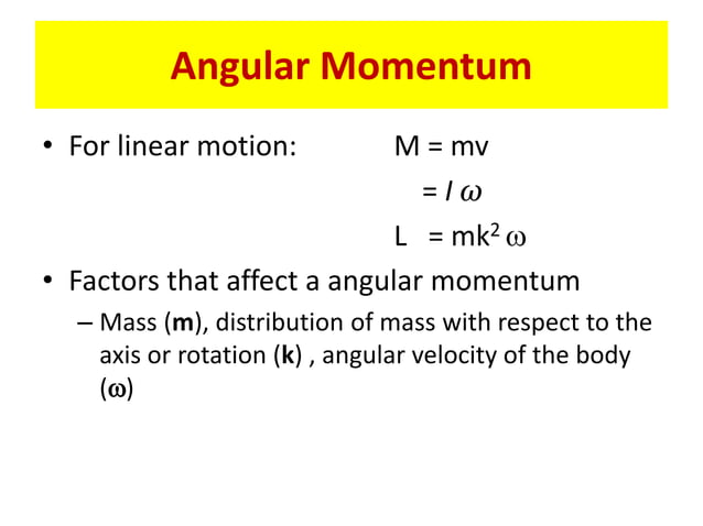 Angular kinetics of human movement | PPTX