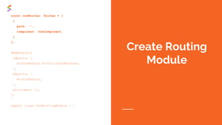 Angular Lazy Loading and Resolve (Route Resolver) | PPTX | Computing | Technology & Computing