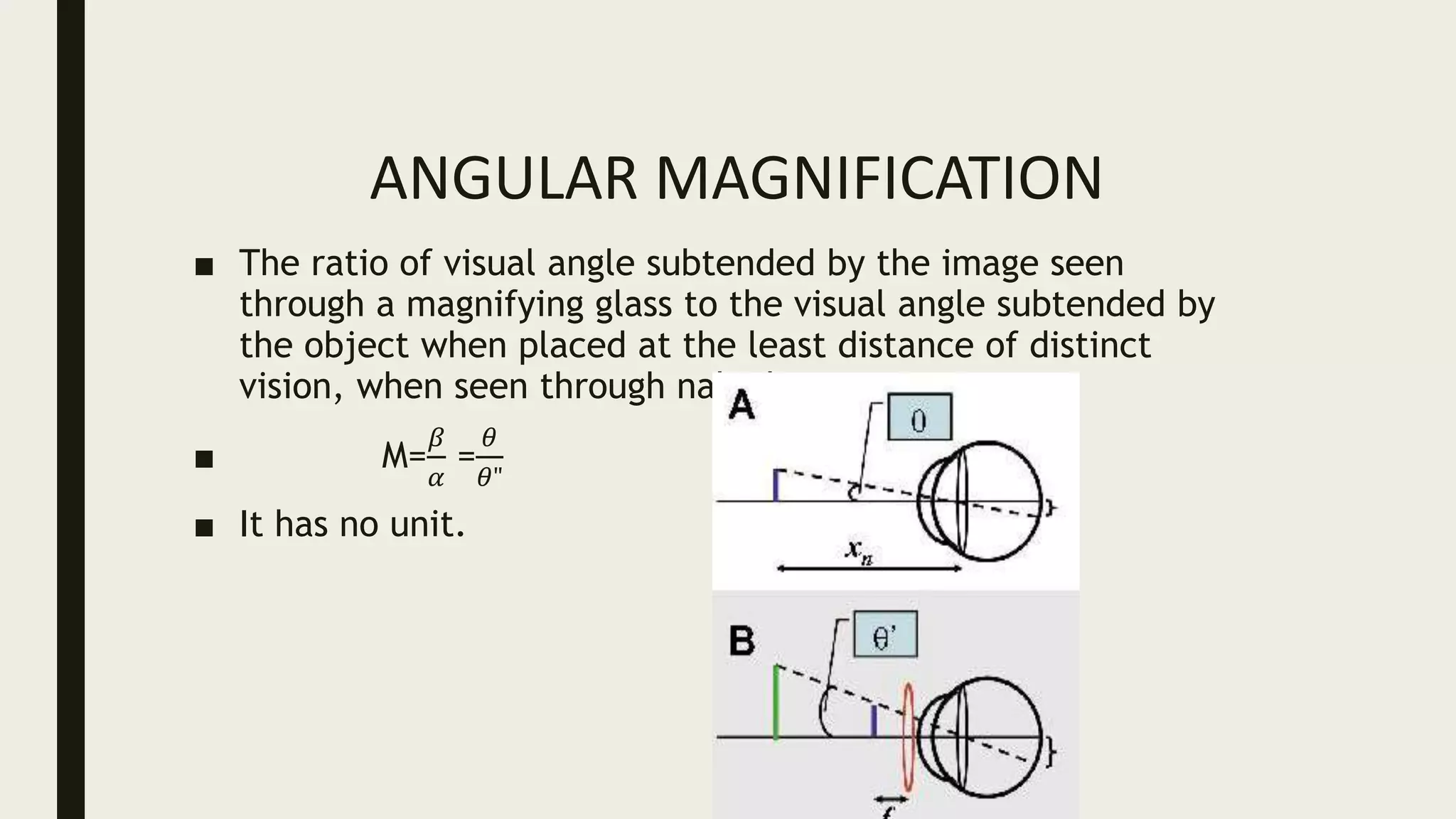angular magnification.pptx | Photography | Arts and Crafts