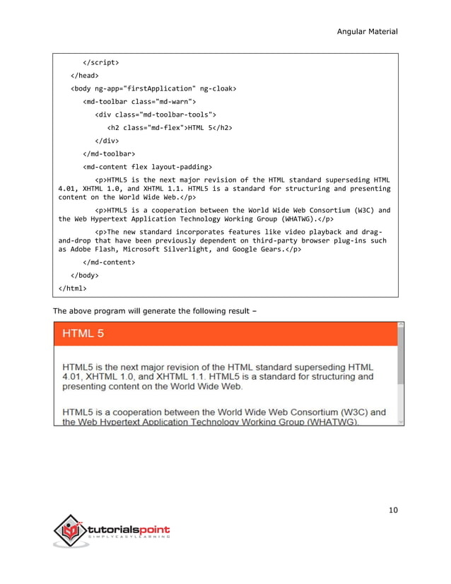 Angular Material Tutorial Pdf