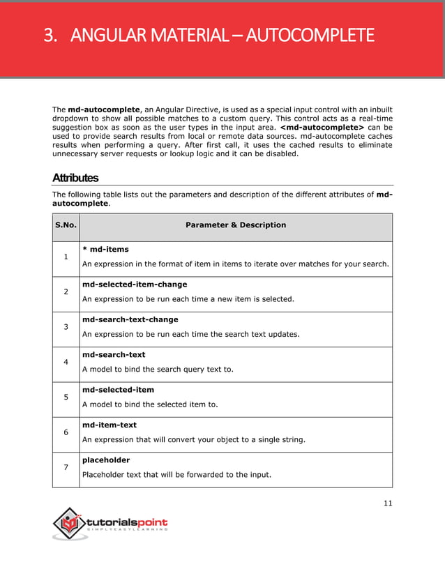 Angular Material Tutorial Pdf