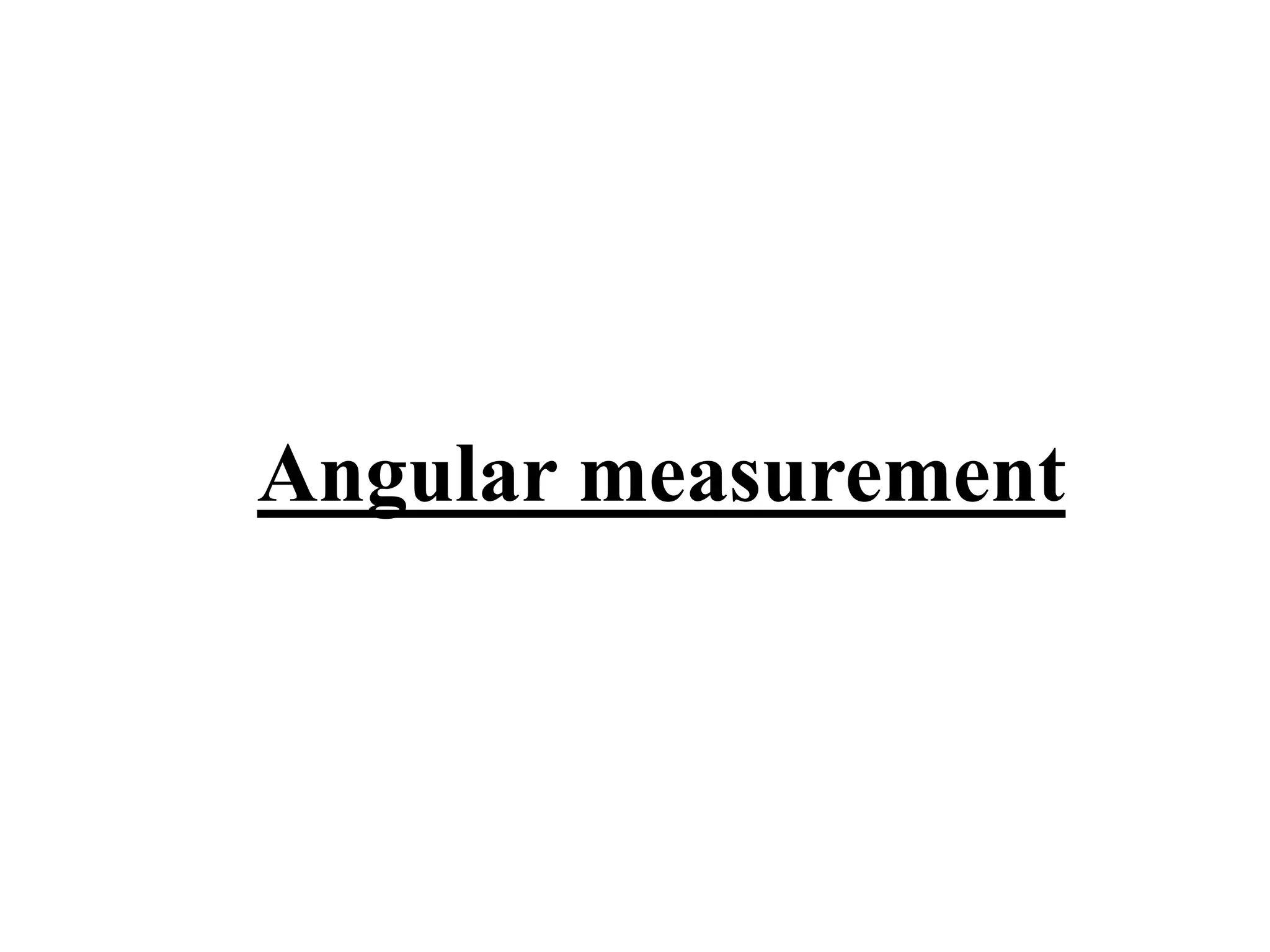 LINEAR and ANGULAR Measurement | PPTX