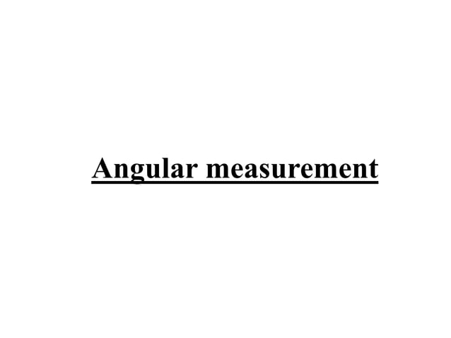 LINEAR and ANGULAR Measurement | PPTX | Musical Instruments | Hobbies & Interests