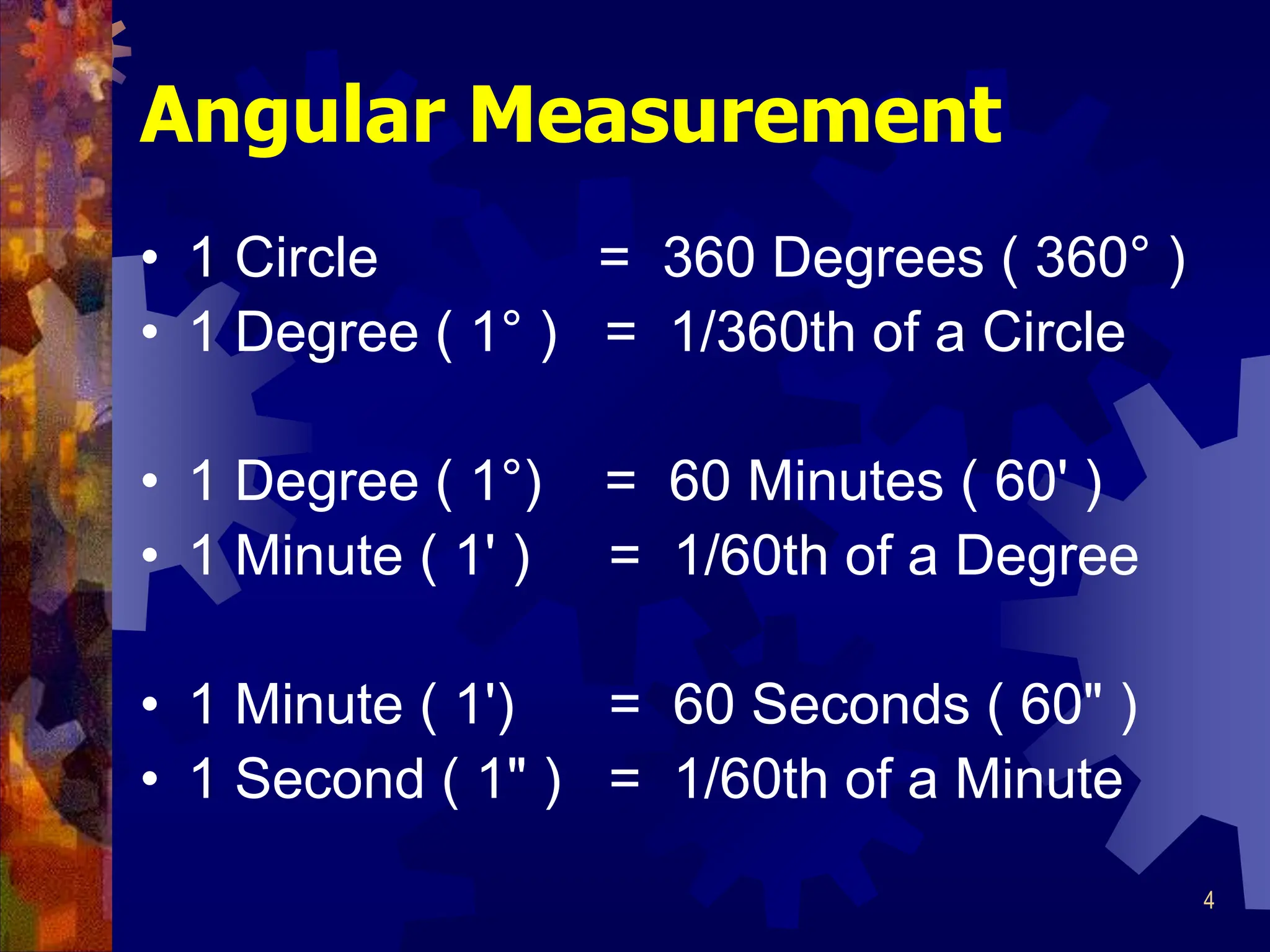 Angular Measurement tools in instrumentation | PPT