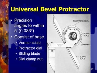 Angular Measurement tools in instrumentation | PPT