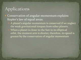 Angular momentum in terms of rigid body | PPTX