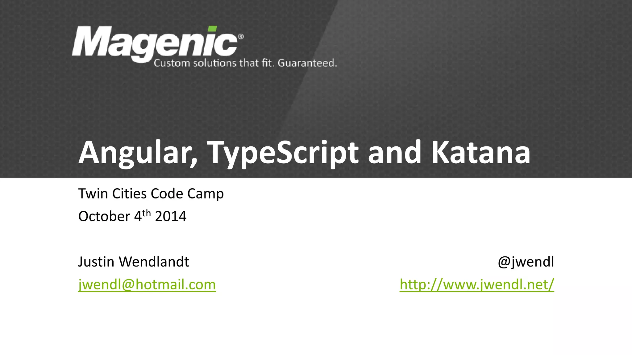 Angular Owin Katana TypeScript | PPT