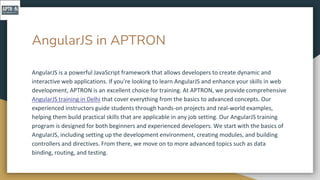 AngularJS Training Course in Delhi | PPTX