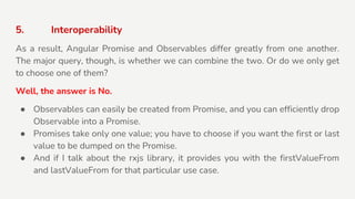Angular Promise vs Observable | PPTX