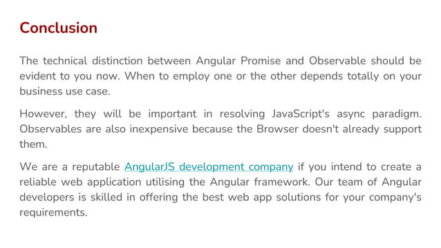 Angular Promise vs Observable | PPTX