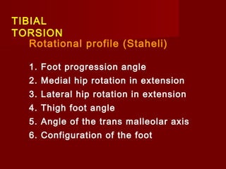 Angular & torsional deformities of the lower limb | PPT