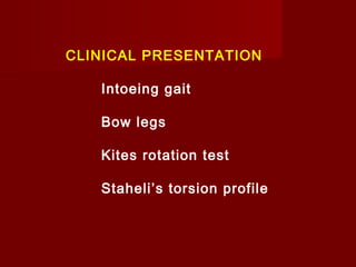 Angular & torsional deformities of the lower limb | PPT