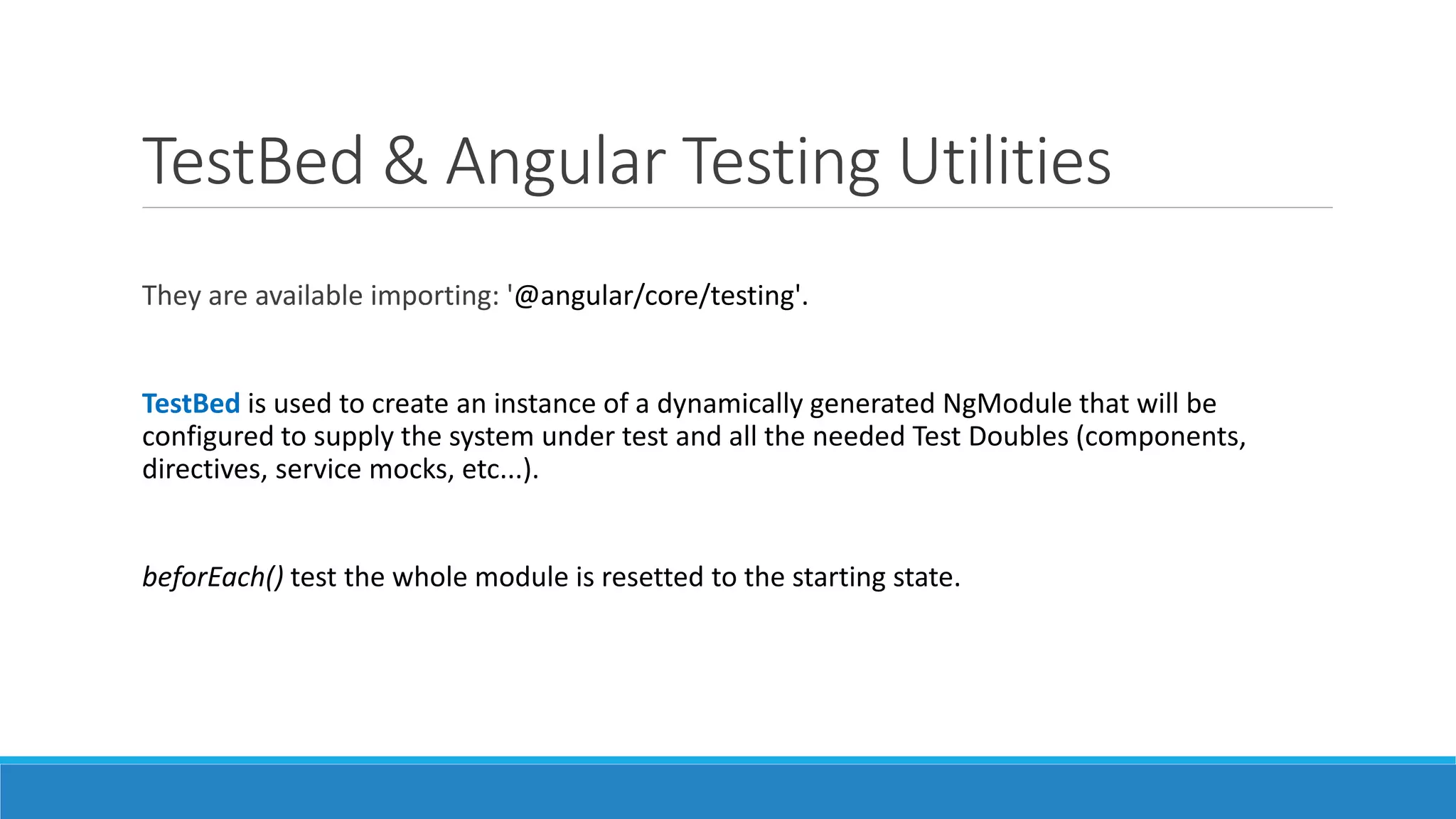 Angular Unit Testing Pptx Web Development Internet