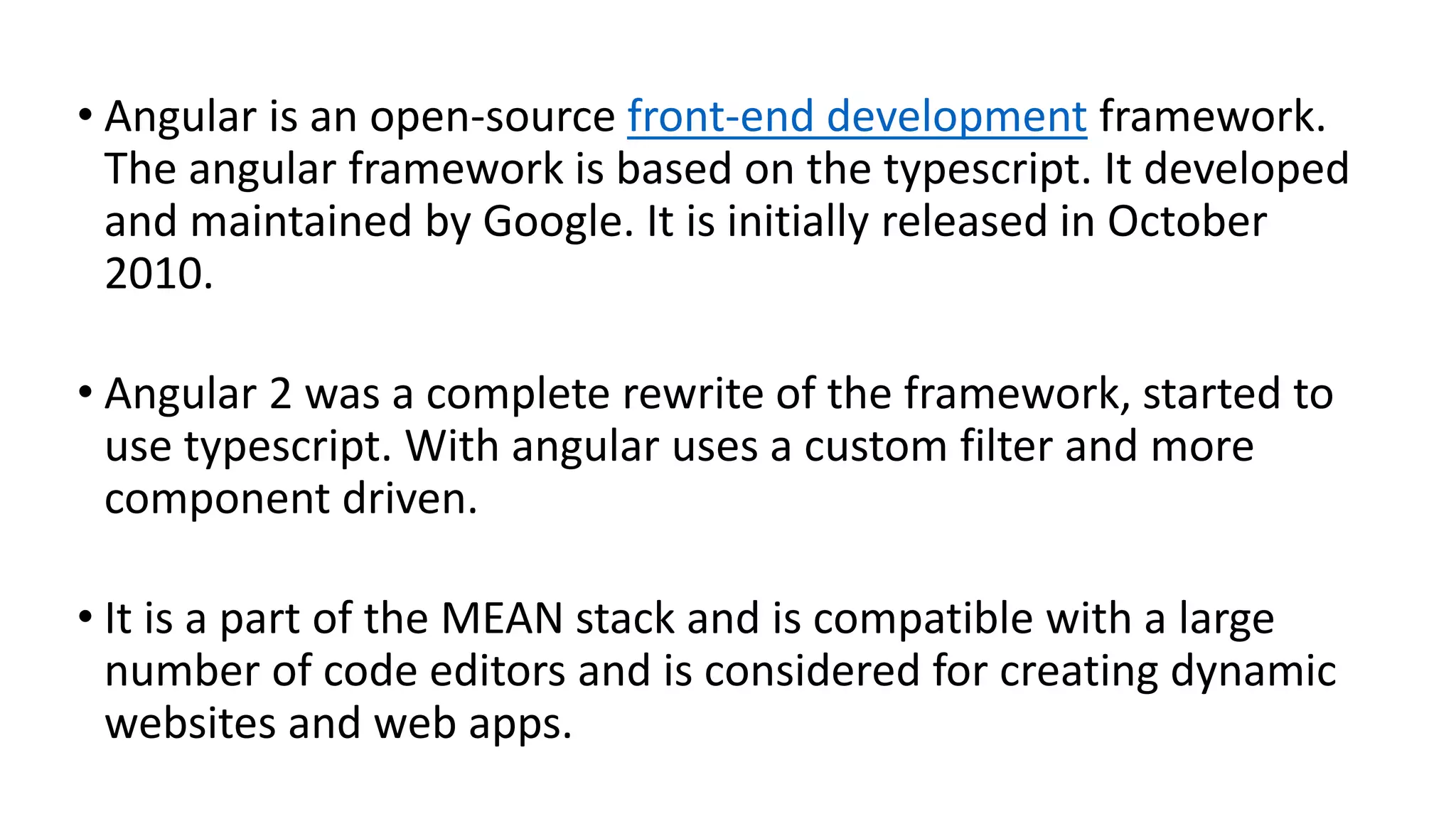 Angular vs react | PPTX