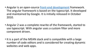 Angular vs react | PPTX