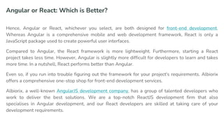 Angular vs React | PPTX